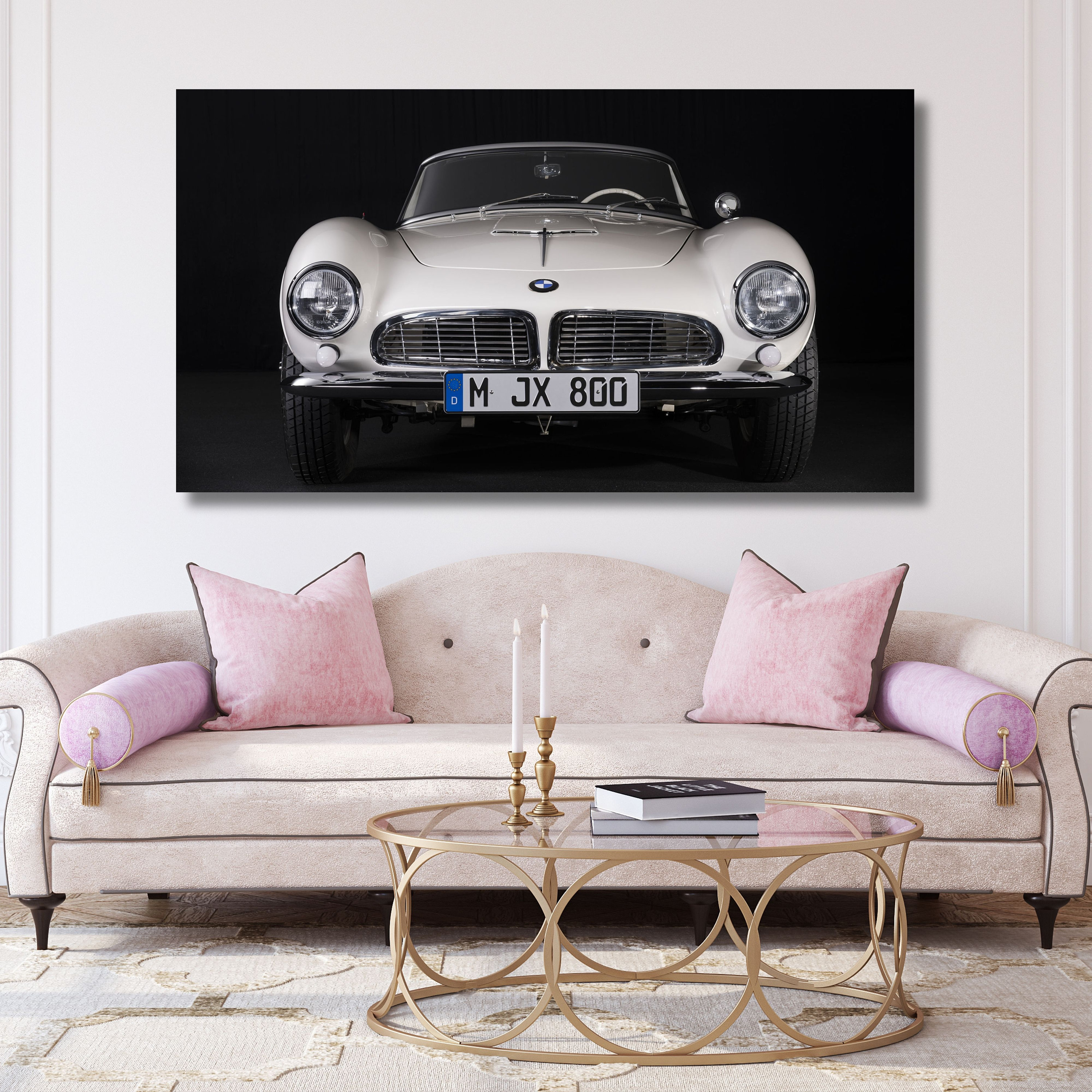 1958 Bmw Canvas Wall Art,bmw Poster,bmw 507 Wall Art,classic Car Canvas ...