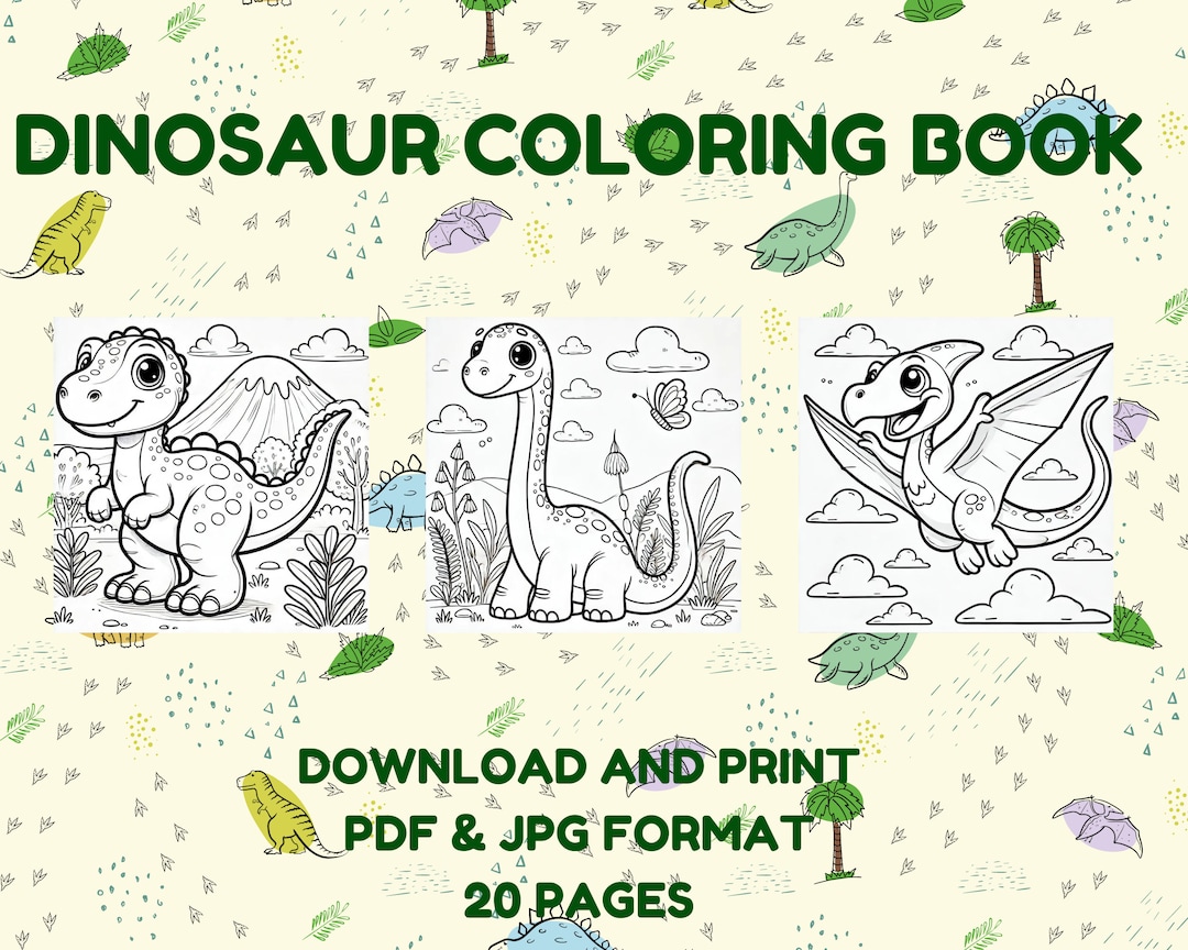 20 Dinosaur Coloring Pages | Dino Coloring | Coloring Pages for Kids ...