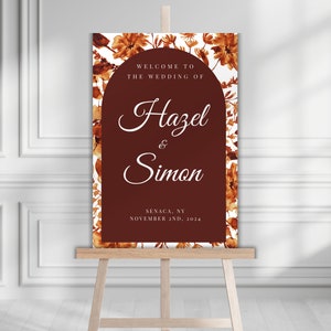 Customizable Autumn Welcome Sign Template - Etsy
