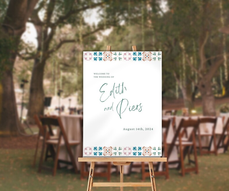 Editable - Wedding Welcome Sign & Seating Chart Bundle, Template, Boho ...