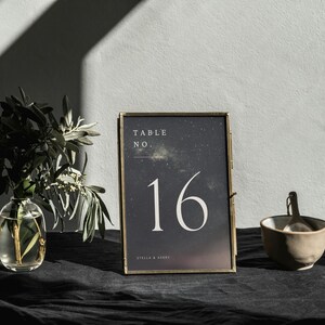 Night Sky Table Numbers Printable Template, Instant Download - Etsy
