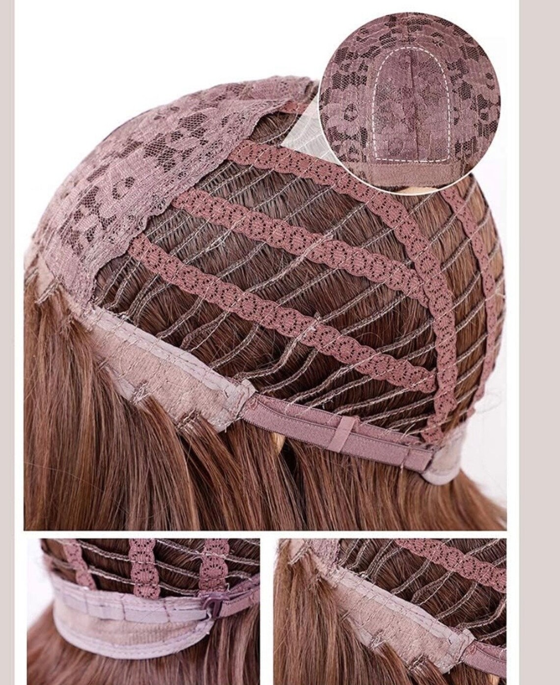 Black Brown Long Wig With Side Bangs - Etsy