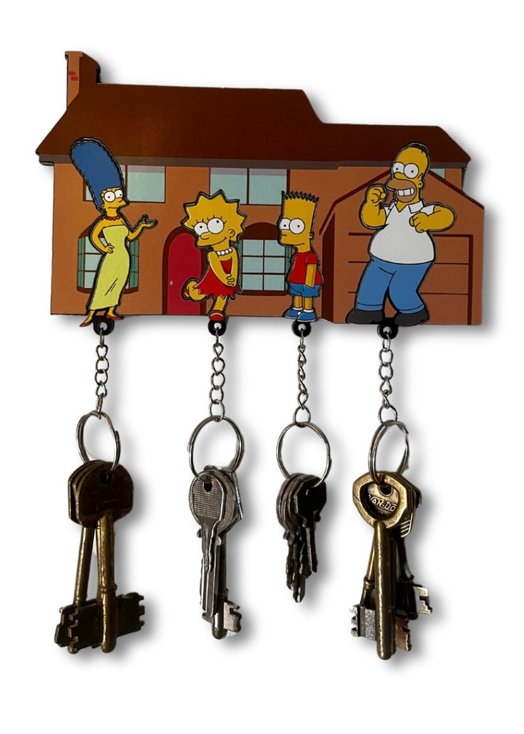 High Quality Handmade Simpsons Family Keychain - Etsy