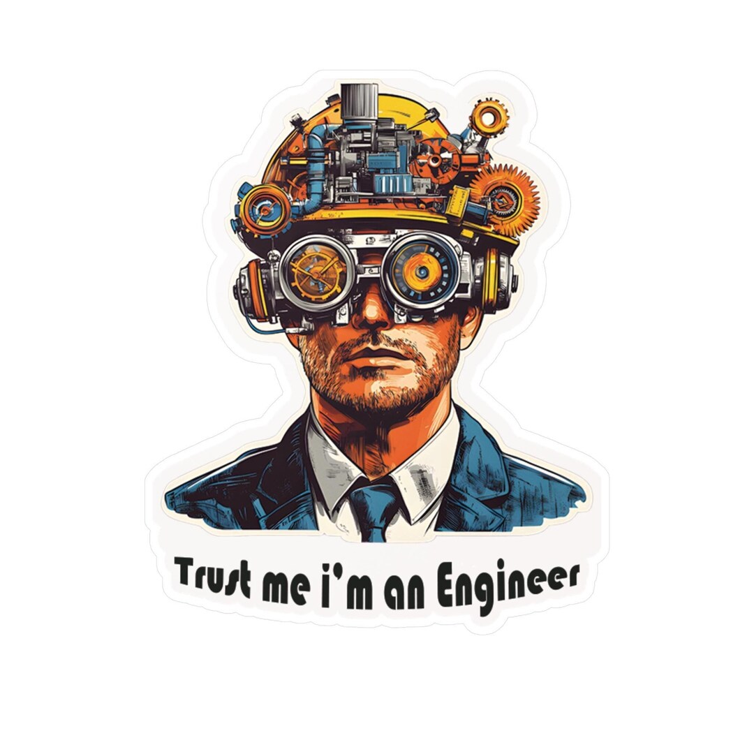 Engineer Stickers, Funny Laptop Decals, Water Bottle Vinyl Stickers ...