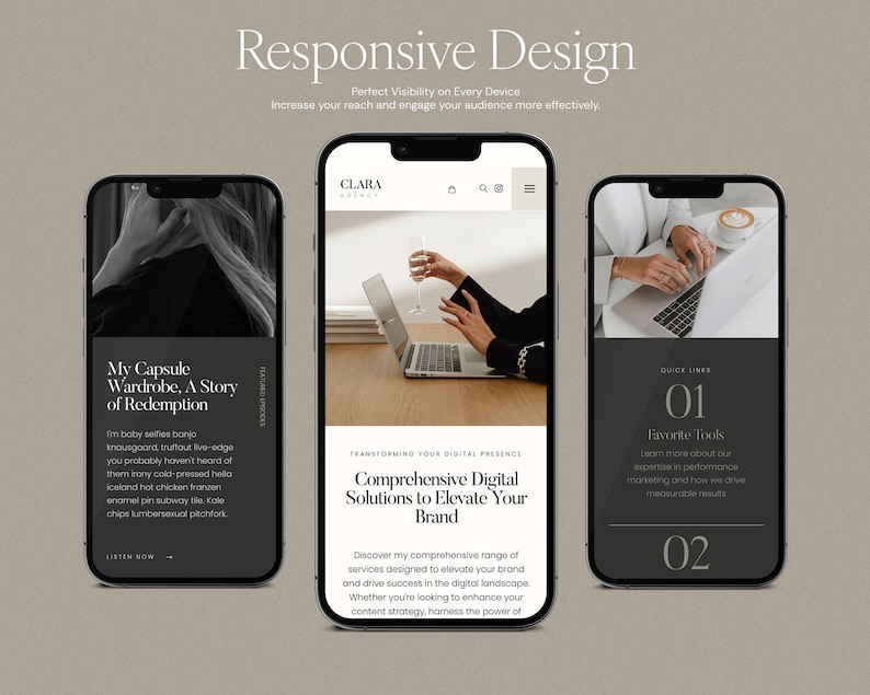 Clara Wordpress Theme: Elementor Website Template for Coaches ...