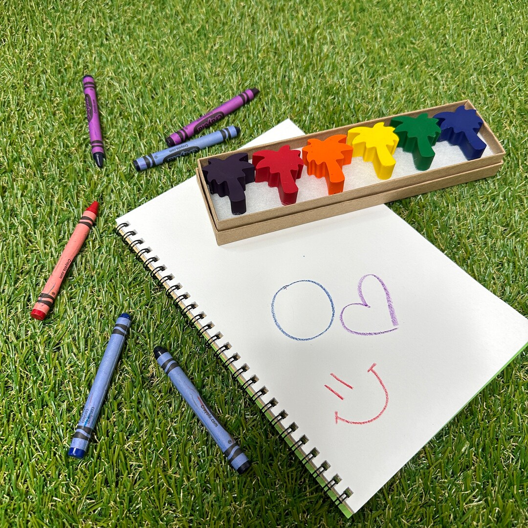 Palm Tree Crayons (6), Kids Boys Girls, Tropical Hawaiian Beach ...