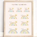 Rainbow Factor Posters, Colorful Multiplication Charts, Factors and ...