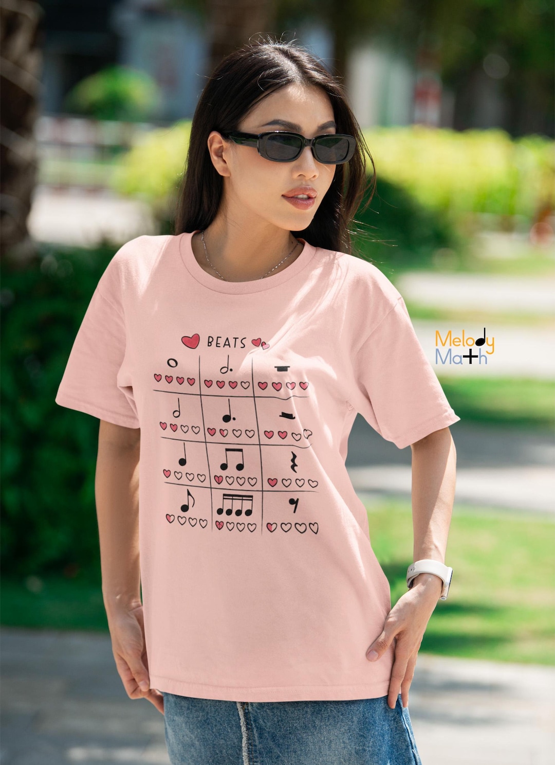 Music Notes T-shirt, Gift for Music Teacher, Valentines Day Gift for ...