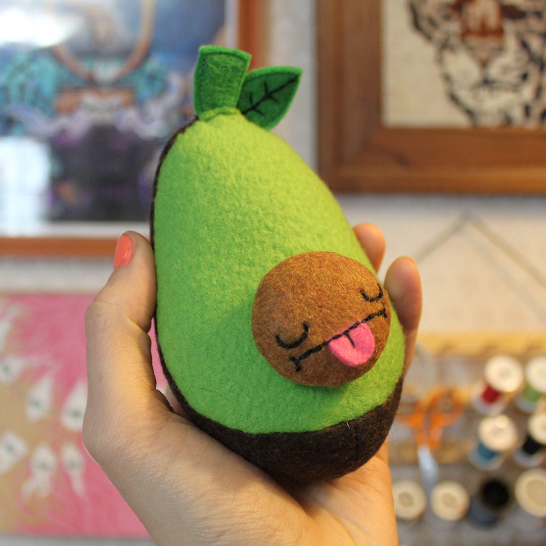Little Avocado- Fleece Plush Toy - Etsy