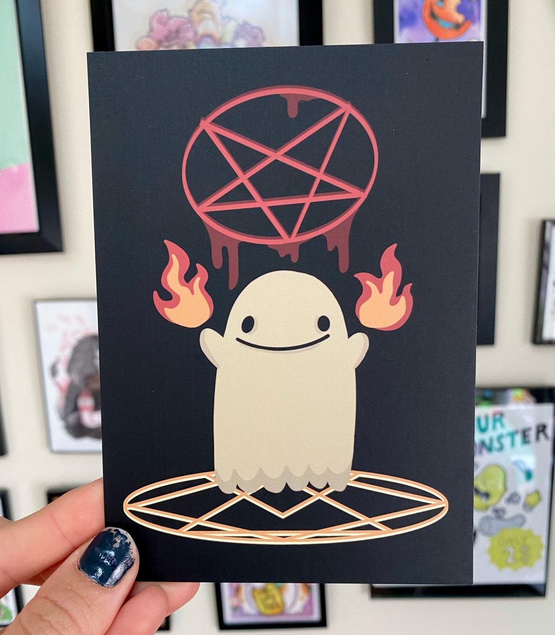 Summoning Ghost- 6 X 4 Postcard Art Print - Etsy