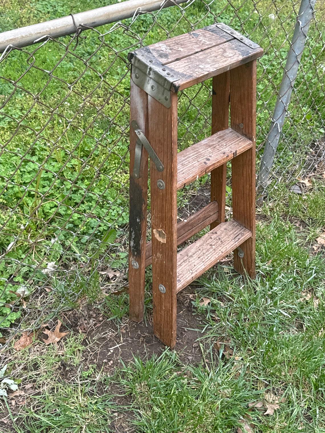 Vintage Wooden Original Rustic Step Stool - Etsy