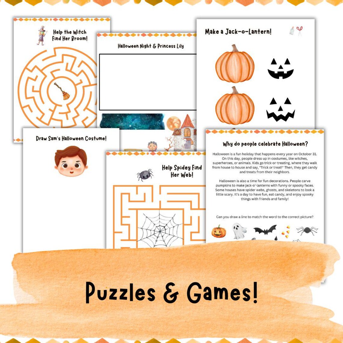 Halloween Unit Study: Printable Games & Activities (ages 4-8) (digital ...