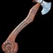 Hand-carved Axe With Mountain Goat Design 22 Rosewood Handle 7 Head ...