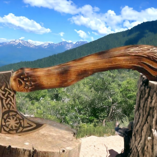 Carved Bear Knife Handle - Etsy