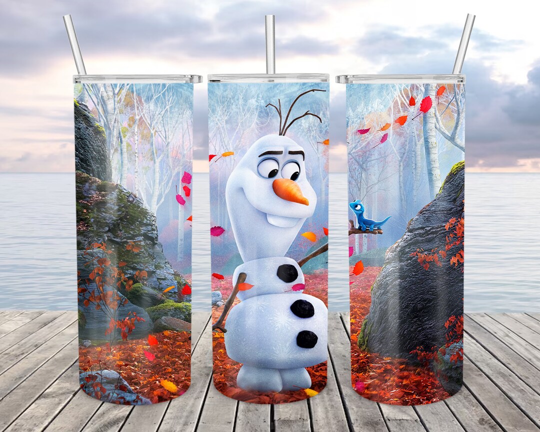 Olaf Tumbler Snow Angel Png Cartoon Character Design Coffee - Etsy