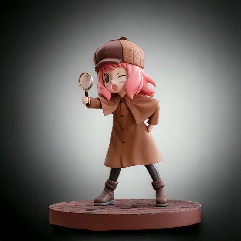 Anime Figure, Anya Forger, Detective Uniform, Spy Family Figure, Anime ...