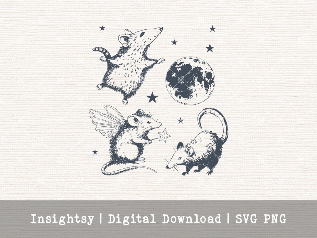 Possum Digital Download SVG File for Craft Cutting Template Digital Art ...