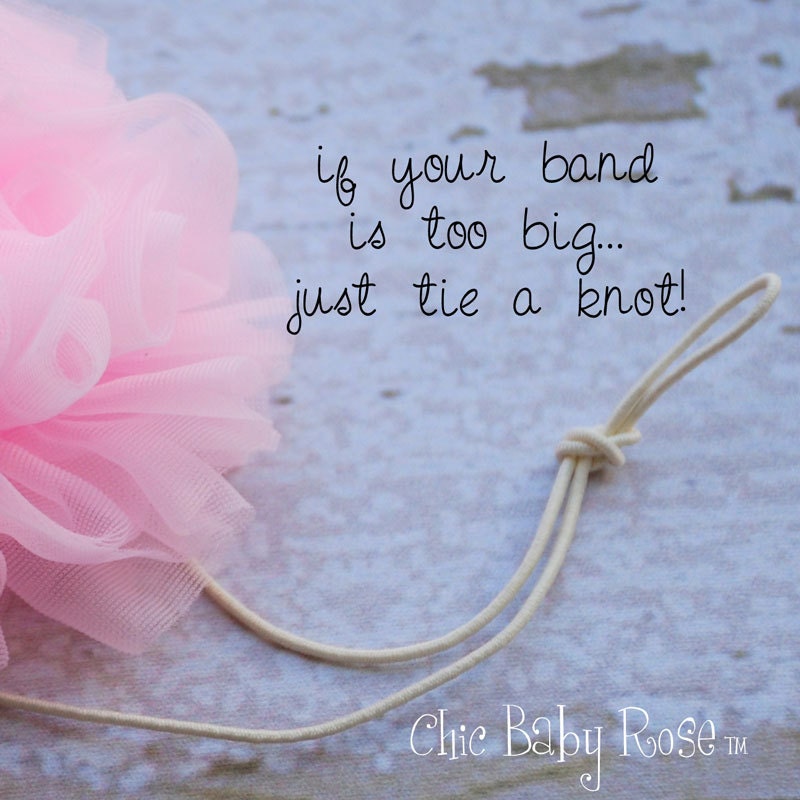 Fluffy Chiffon Rosette Hair Clip or Band by Chic Baby Rose 21 - Etsy