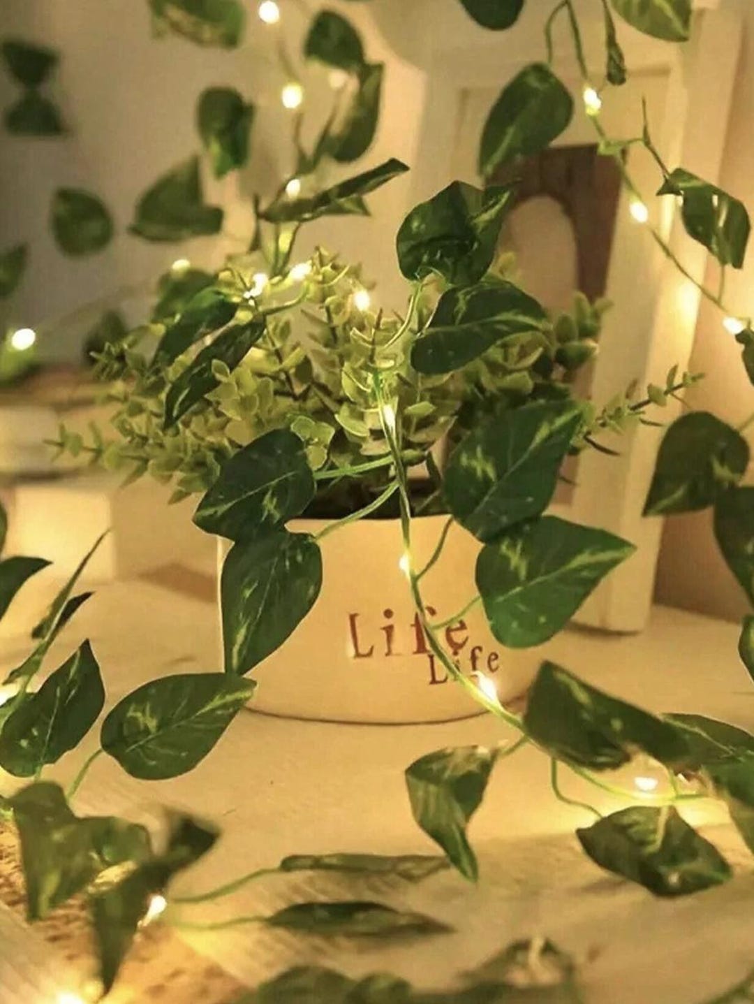 Artificial Ivy Vine Garland, Ivy Fairy Lights, Boho Home Decor - Etsy