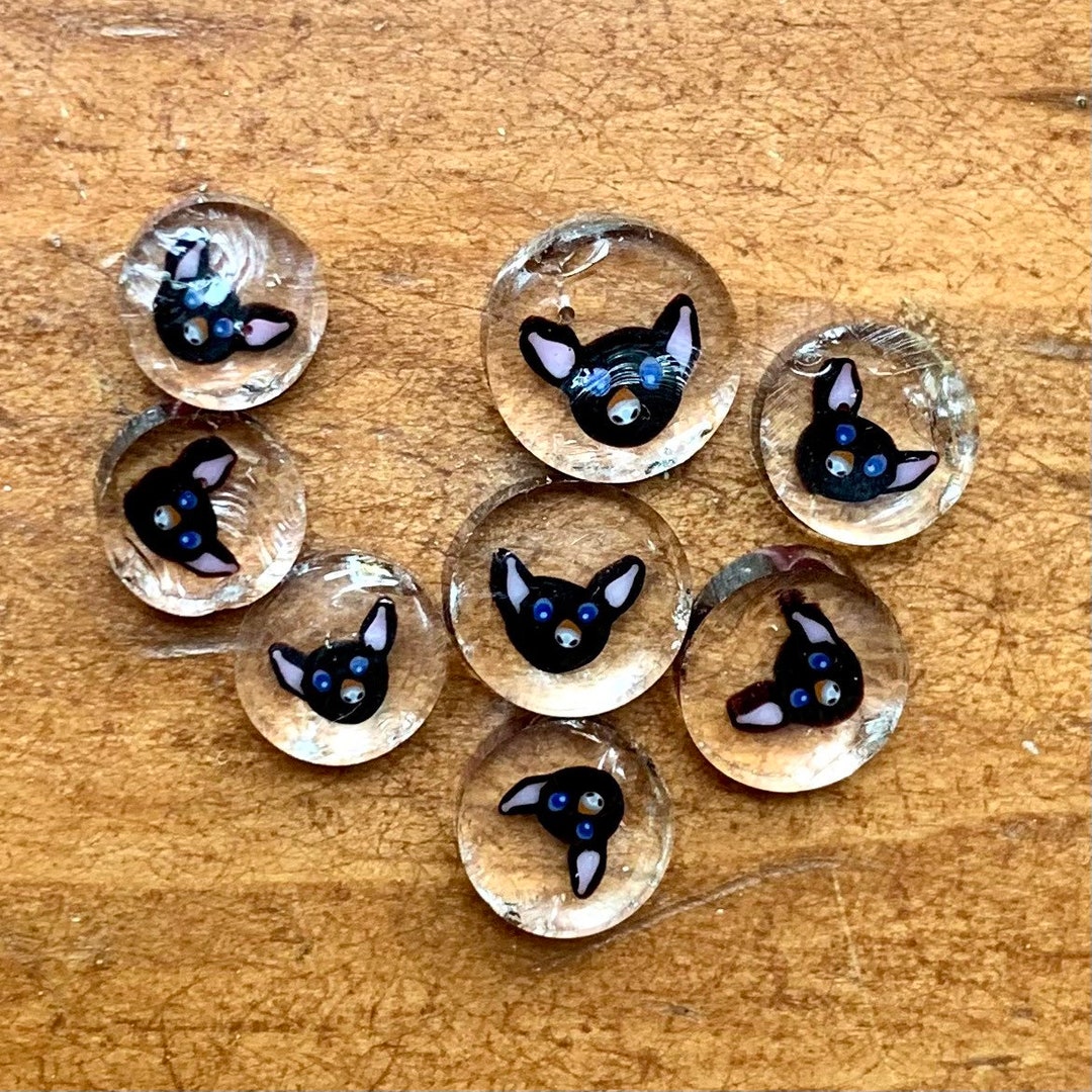 BAT HEAD 104 COE Glass Chips Murrini Murrine Millefiory for Making Fall ...