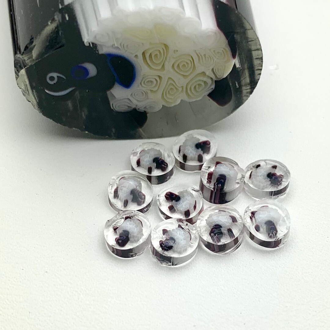 SHEEP COE 104 Murrini Murrine Millefiory Glass Chips for Making and ...