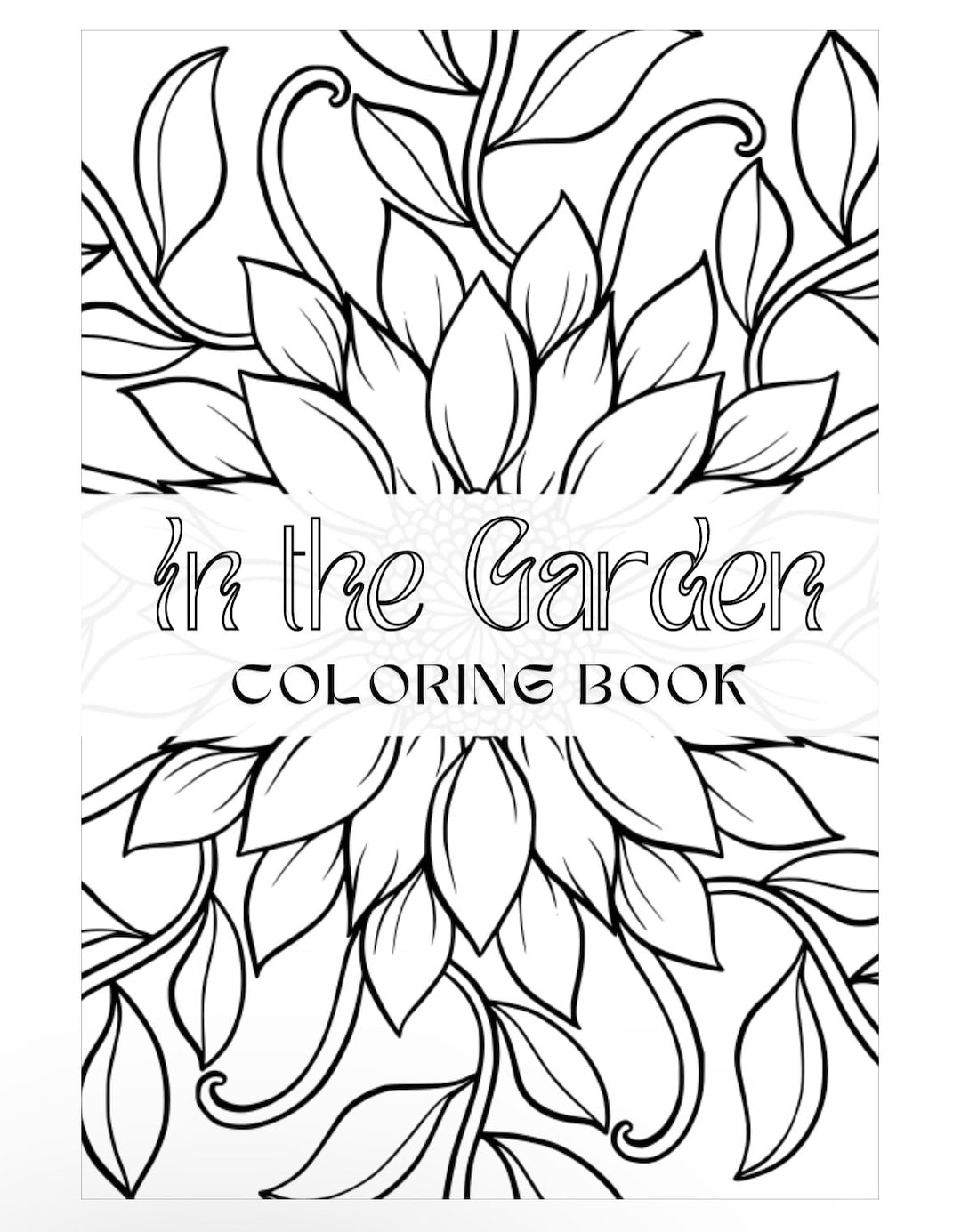 Garden Themed Coloring Book | Kid’s Coloring Pages | Activity Workbook ...