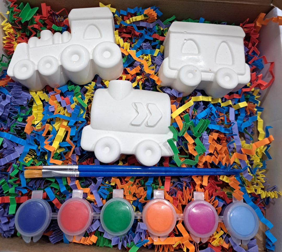 Paint Your Own Train Paint Set - Etsy UK