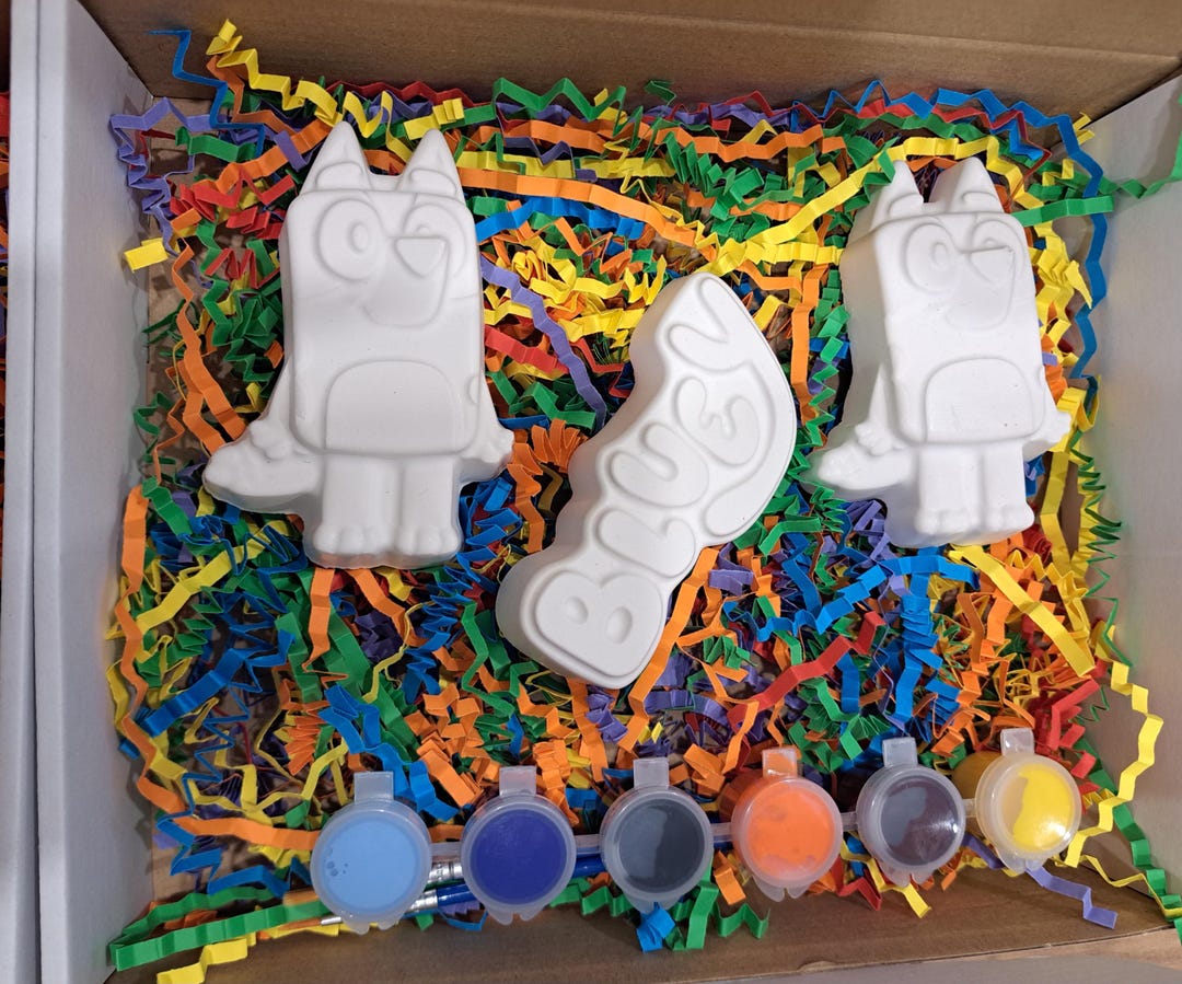 Paint Your Own Bluey Paint Set - Etsy UK