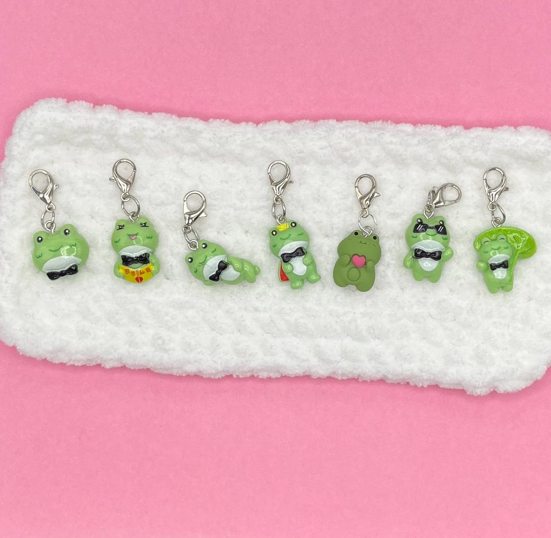 Frog Stitch Markers, Crochet Stitch Markers, Knitting Stitch Markers ...