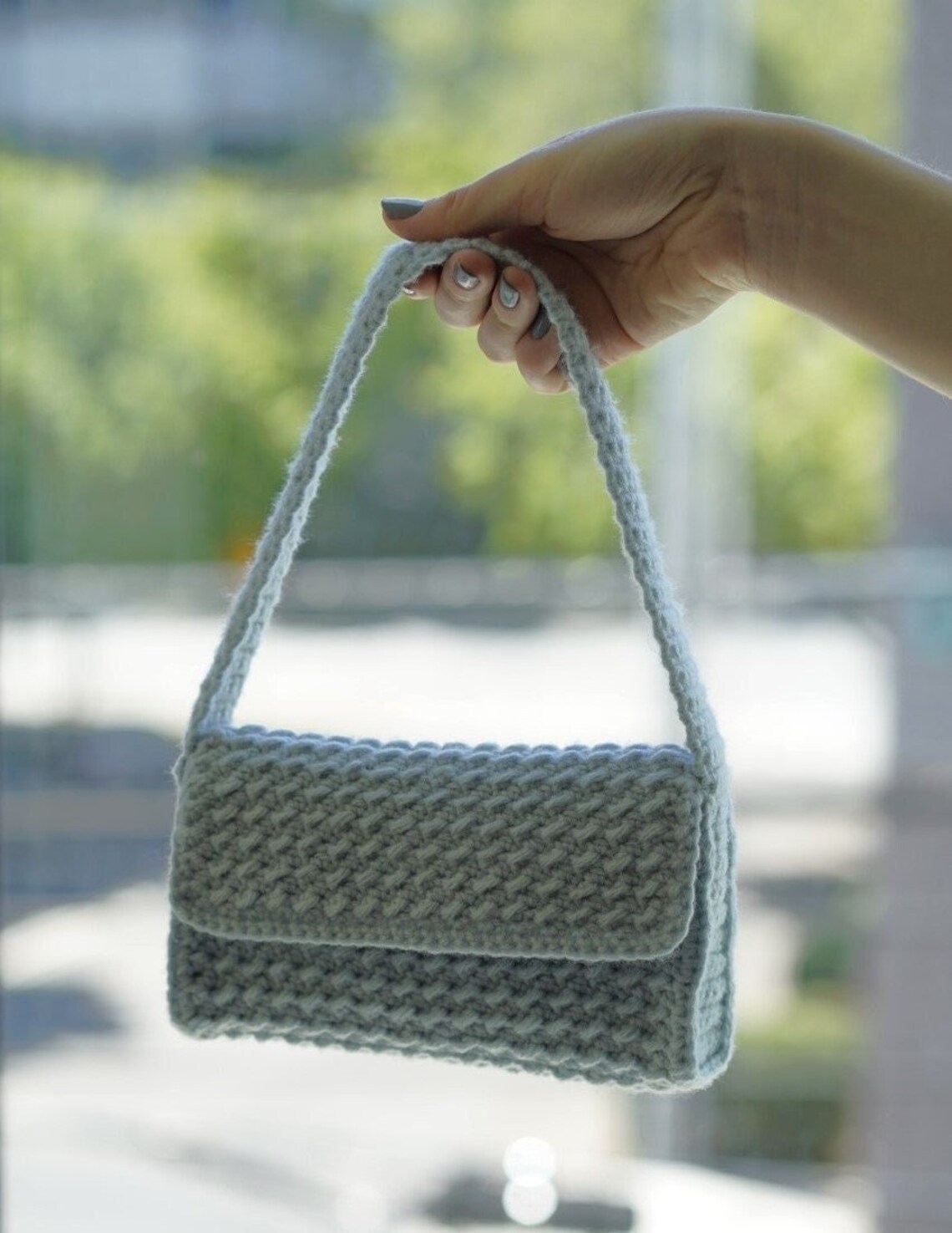 Crochet Pattern - Meredith Baguette Bag, Purse, Handbag - Etsy