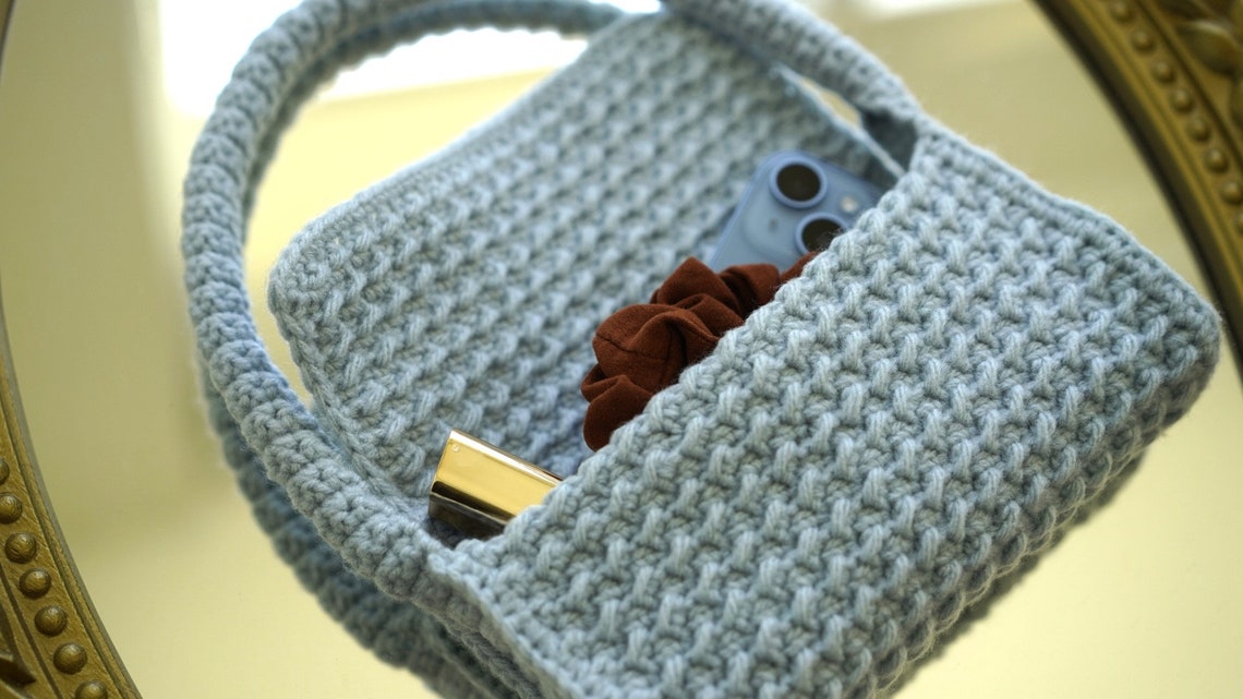 Crochet Pattern - Meredith Baguette Bag, Purse, Handbag - Etsy