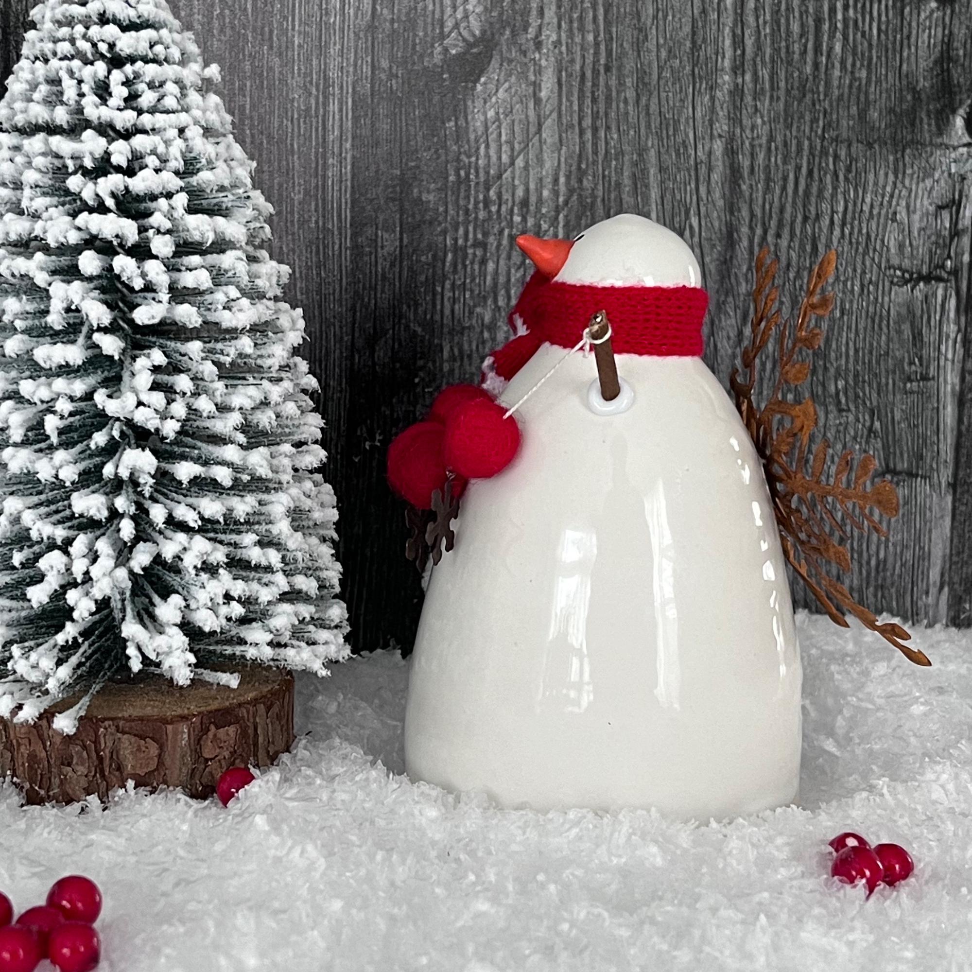 Snowman Snow Angel for the Holiday | Hand-thrown Porcelain | Winter ...