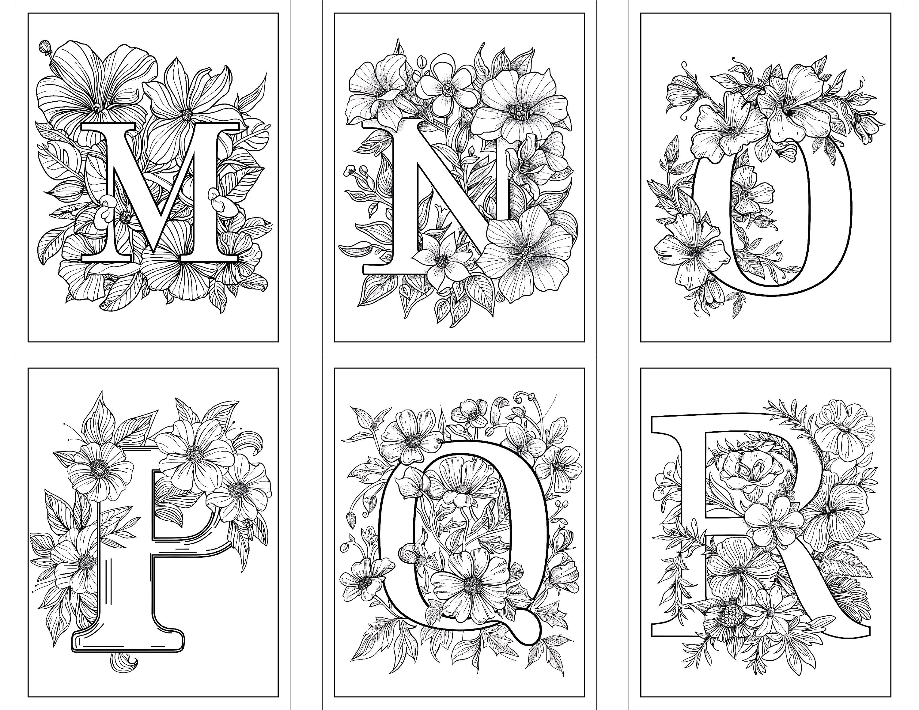 Alphabet Coloring Pages, Preschool Coloring Pages, Letter Coloring ...