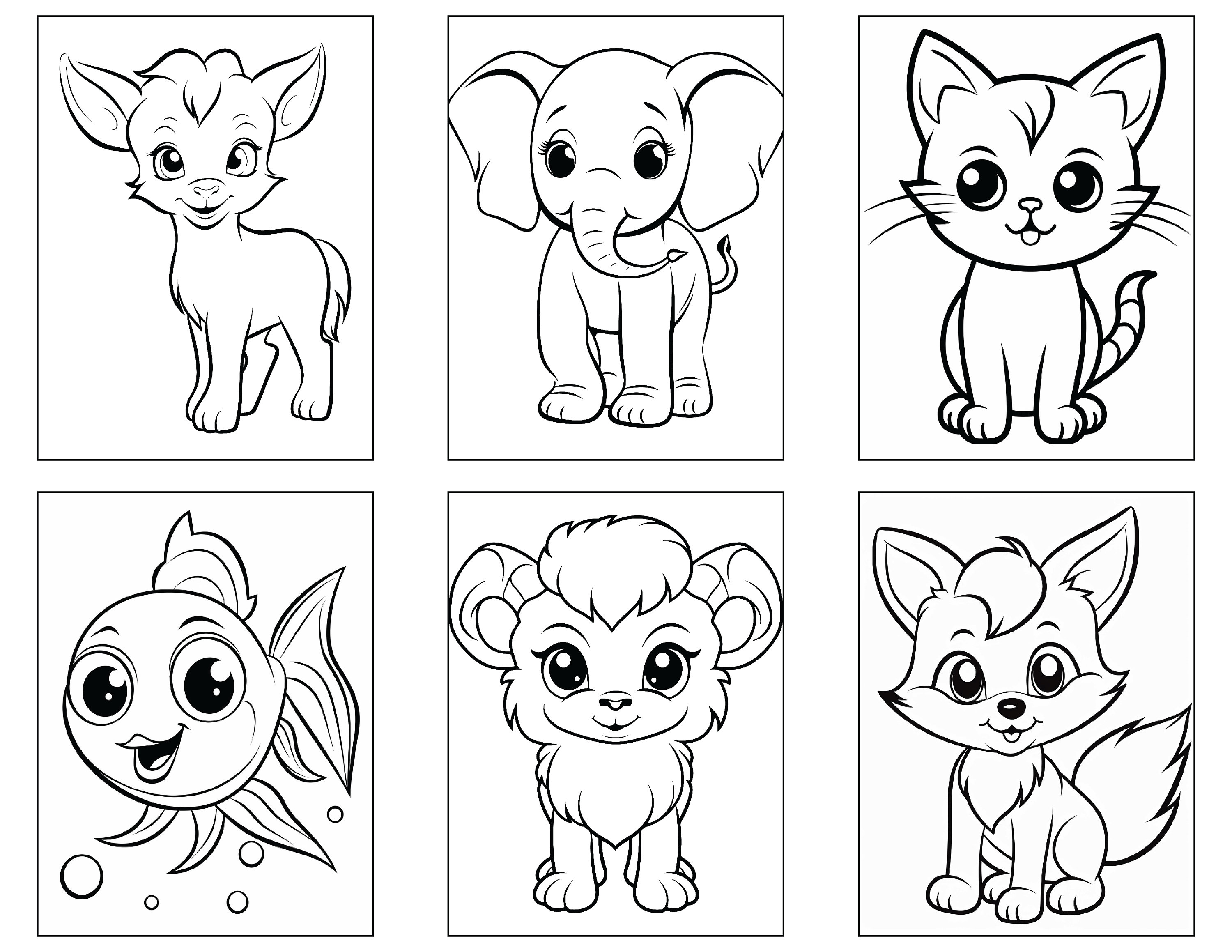 Animals Coloring Pages, Preschool Coloring Pages, Animals Coloring Book ...