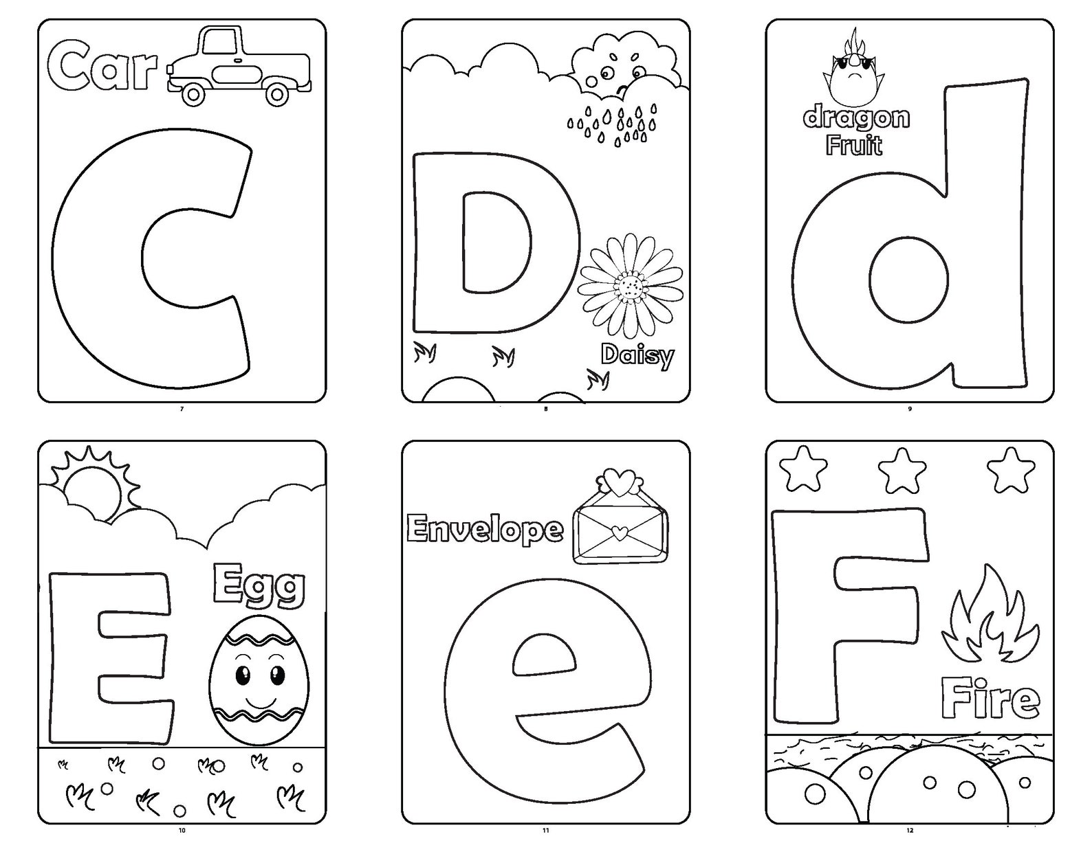 Alphabet Coloring Pages, Preschool Coloring Pages, Letter Coloring ...