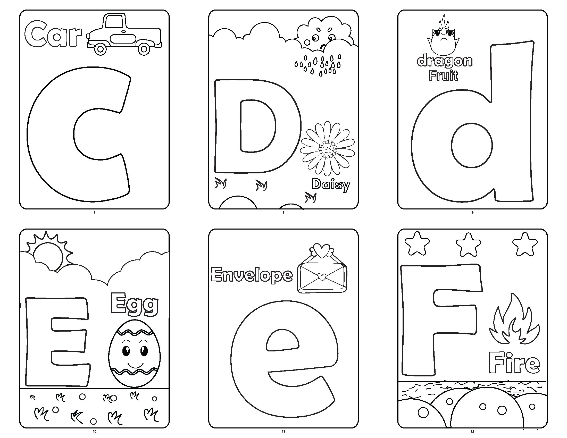 Alphabet Coloring Pages, Preschool Coloring Pages, Letter Coloring ...