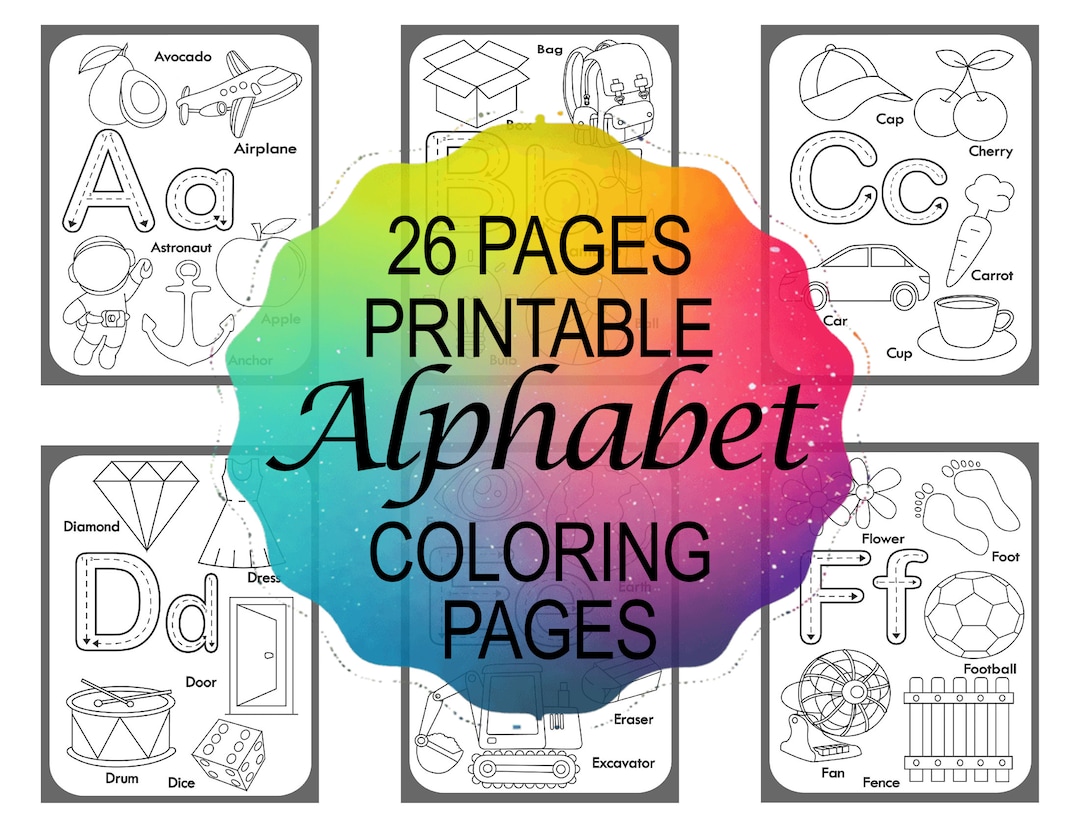 Alphabet Coloring Pages, Preschool Coloring Pages, Letter Coloring ...