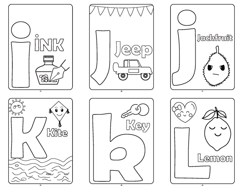 Alphabet Coloring Pages, Preschool Coloring Pages, Letter Coloring ...
