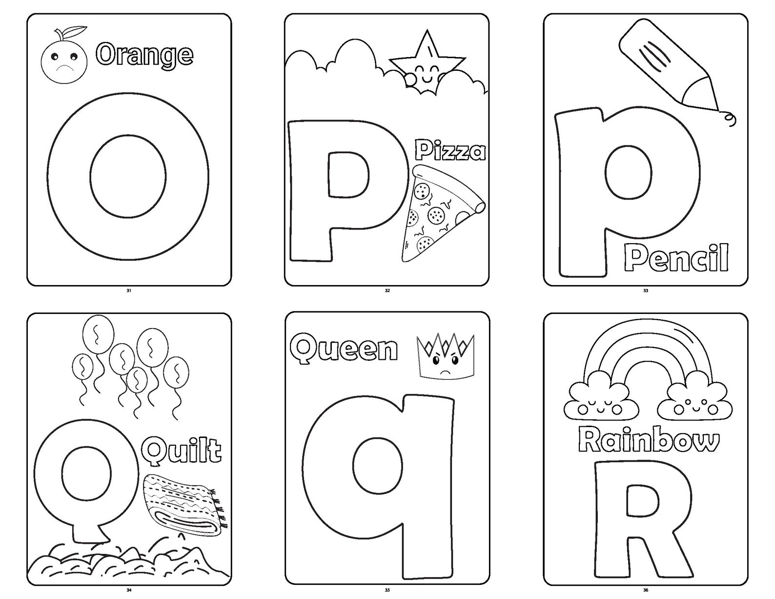 Alphabet Coloring Pages, Preschool Coloring Pages, Letter Coloring ...