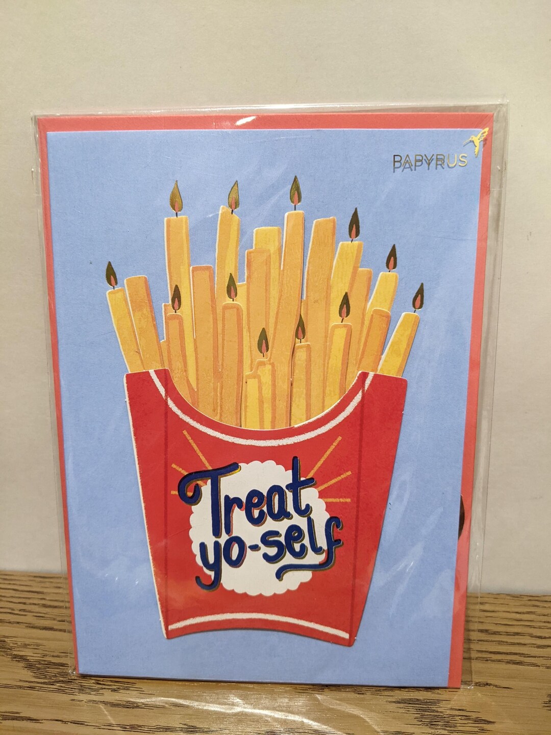 Papyrus Birthday Card French Fries Candles - Etsy