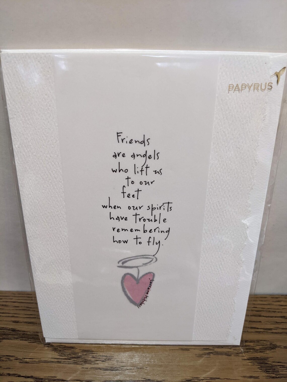 Papyrus Blank Card Friends Are Angels All Occasions Blank Inside for ...