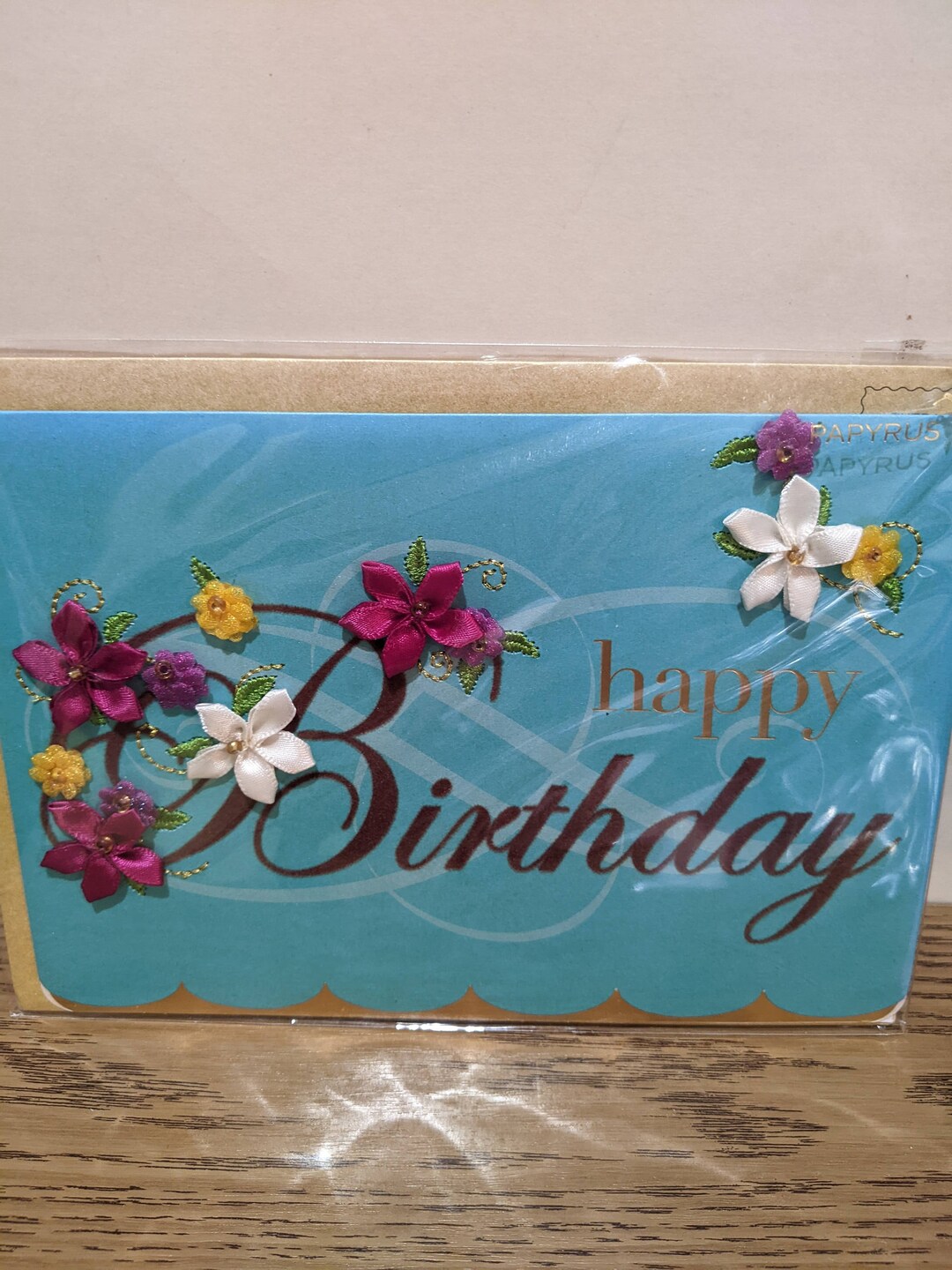 Papyrus Birthday Card Flower Ribbons - Etsy