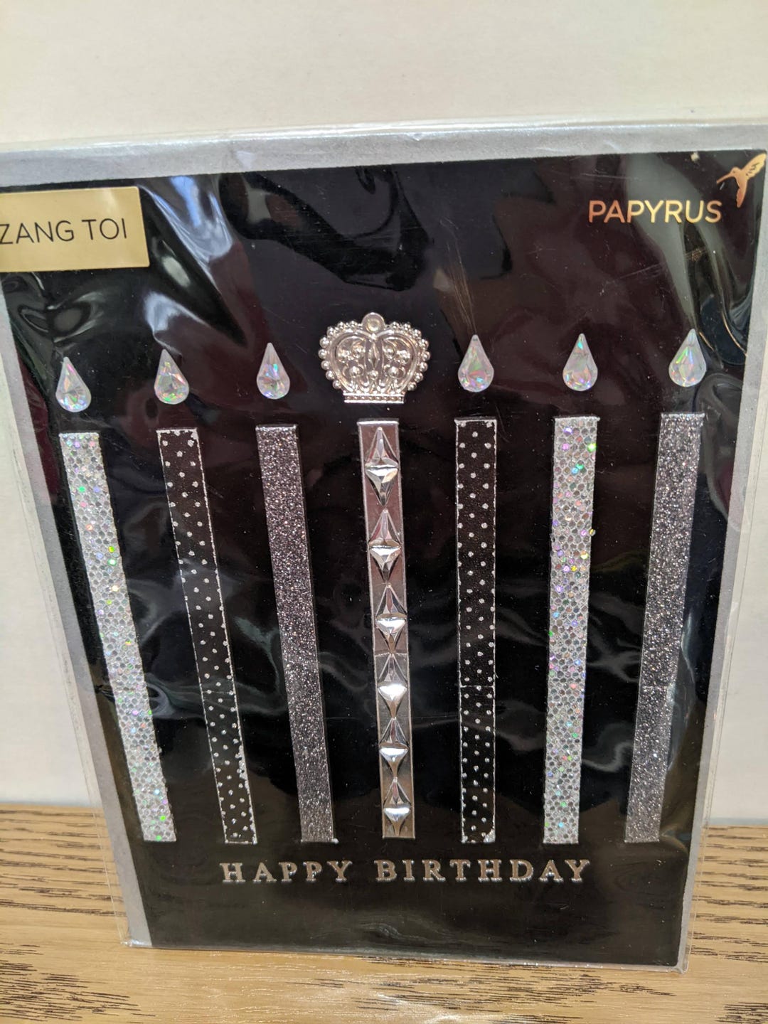 Papyrus Birthday Card Silver Candles - Etsy
