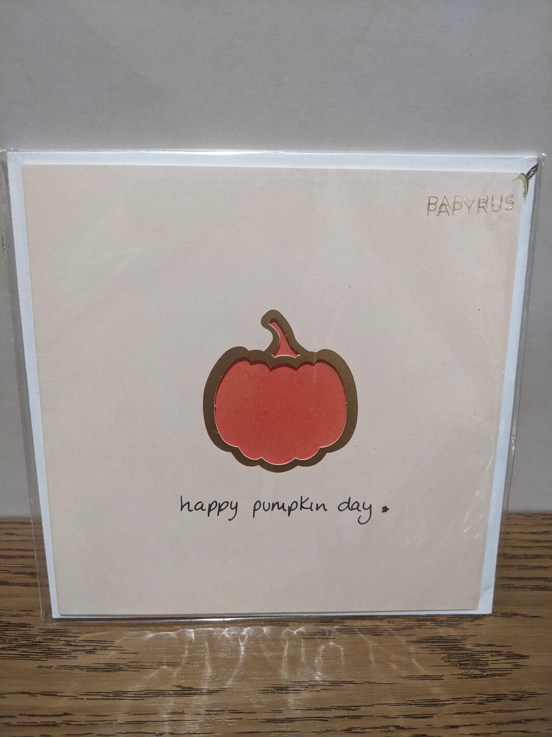 Papyrus Thanksgiving Card Pumpkin Day Blank for Your Own Message - Etsy