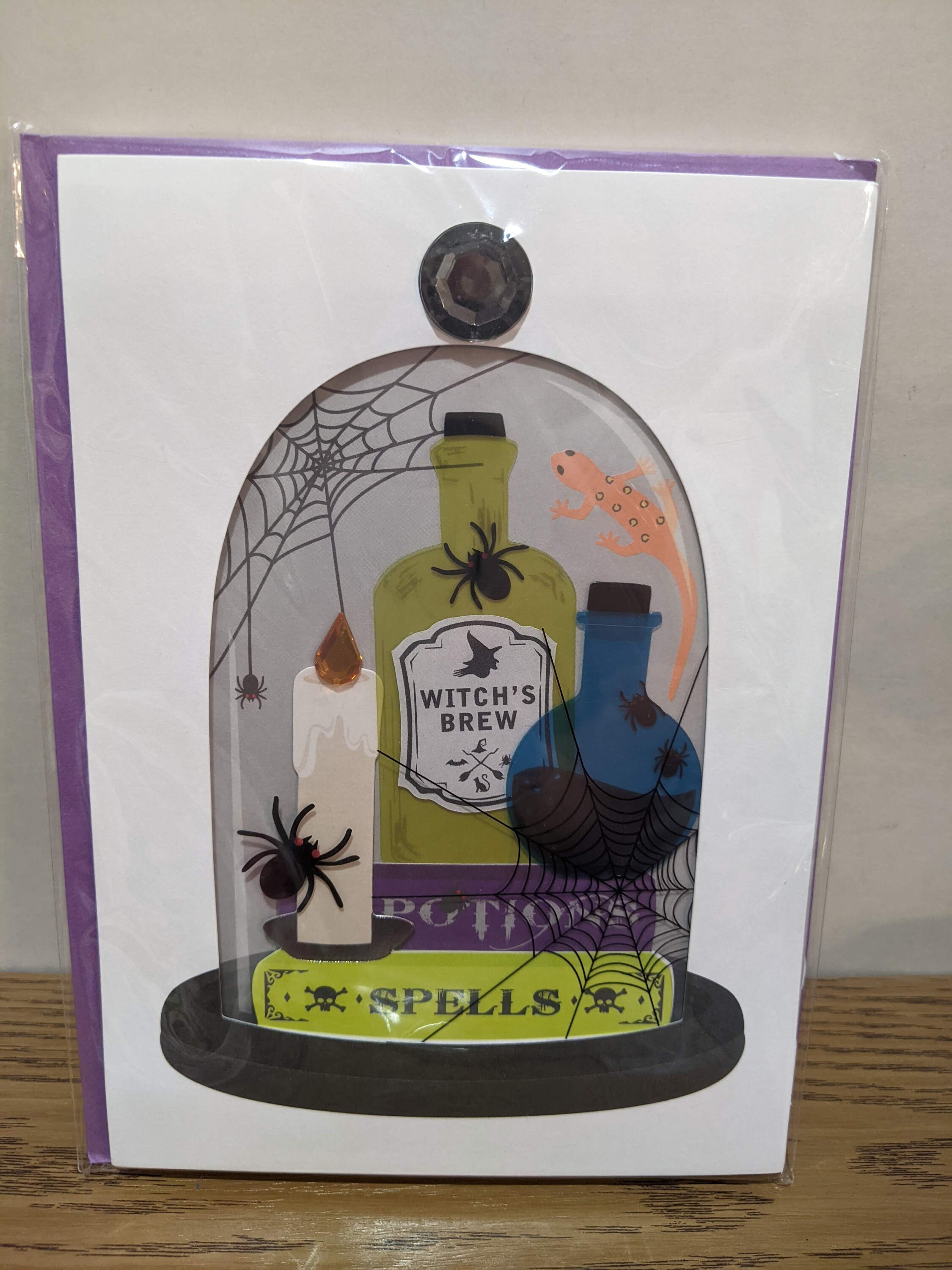 Papyrus Halloween Card Potions and Spells Jar - Etsy