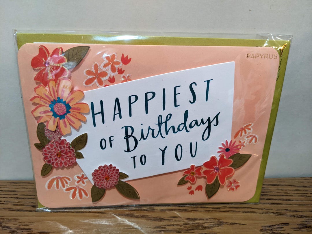 Papyrus Birthday Card Happiest - Etsy