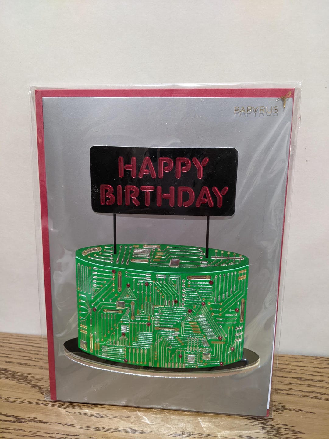 Papyrus Birthday Card Computer Cake - Etsy