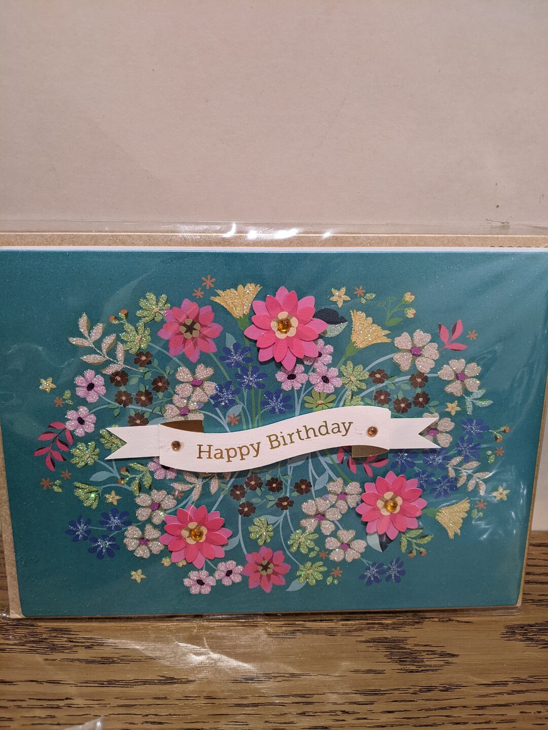 Papyrus Birthday Card Ribbon and Flowers - Etsy