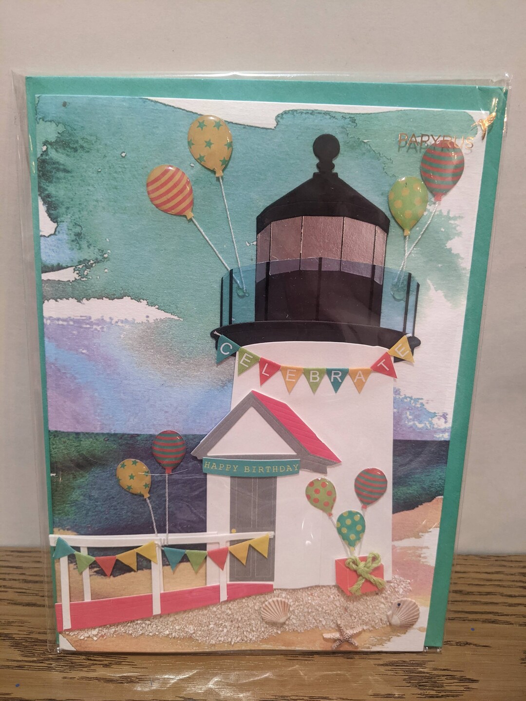 Papyrus Birthday Card Lighthouse With Balloons - Etsy
