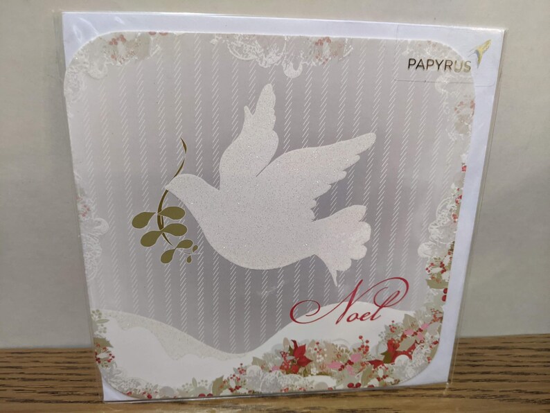 Papyrus Christmas Holiday Season Card Dove Noel - Etsy